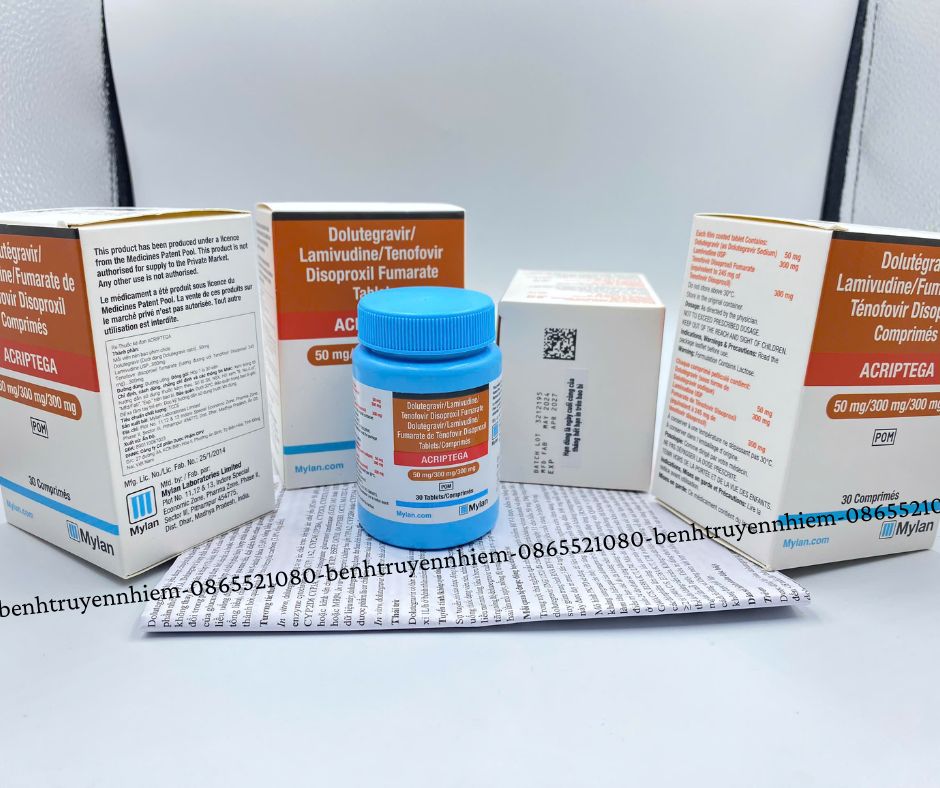 Thuốc Acriptega Mylan điều trị nhiễm virus HIV
