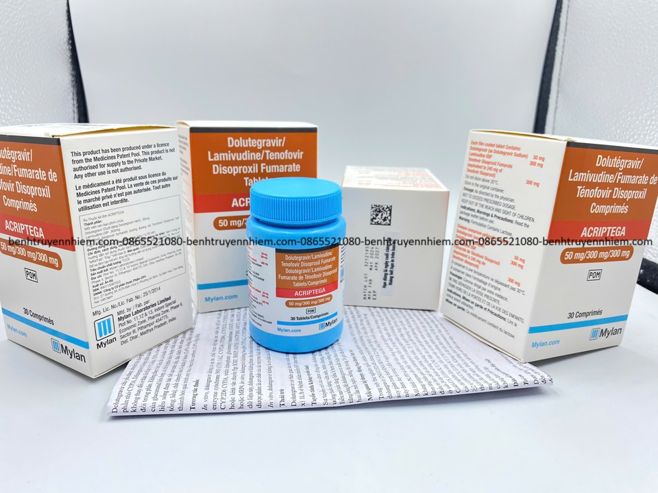 Giới thiệu thuốc Arv Acriptega Mylan điều trị bệnh HIV